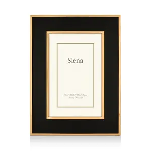 SIENA Enamel With Gold Frame, 4 X 6