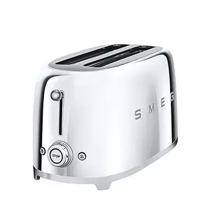 SMEG 4 Slice Toaster - Chrome