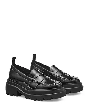 G.H.BASS G. H. Bass Originals Platform Lug Loafers - Black
