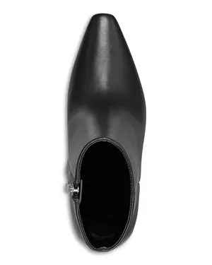 MARC FISHER LTD. Yanara Snip Toe Booties - Black Leather