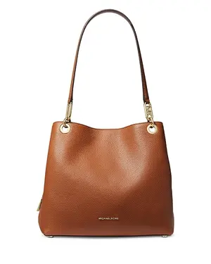 Leather Satchel with Crossbody Strap