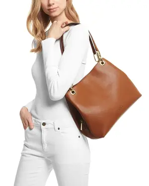 Michael Kors Kensington Large Leather Tote - Brown