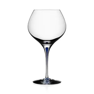 ORREFORS Intermezzo Blue Bouquet Red Wine Glass - No Color