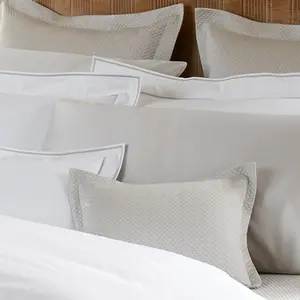 MATOUK Ansonia Percale Duvet Cover, Full/queen - Sterling