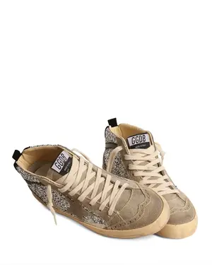 GOLDEN GOOSE Mid Star Glitter Mid Top Sneakers