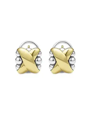 Lagos 18k Yellow Gold And Sterling Silver Earrings