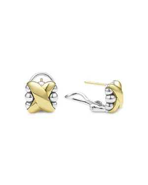 Lagos 18k Yellow Gold And Sterling Silver Earrings