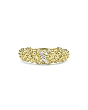 Lagos 18k Yellow Diamond Ring - Gold