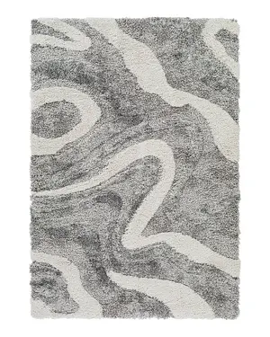 Livabliss Alta Shag Asg-2303 Area Rug, 2' X 3 - Charcoal