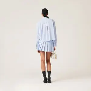 Miu Miu Gingham Check Poplin Shirt