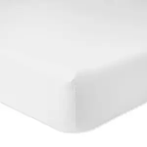 YVES DELORME Triomphe Cotton Fitted Sheet, Twin - Blanc