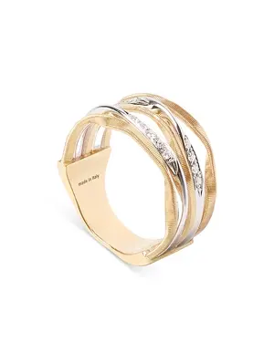 Marco Bicego 18k Yellow Marrakech Onde Multirow Ring - Gold