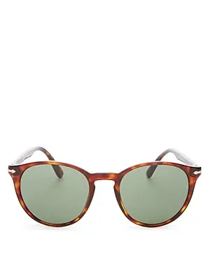 Persol Persol Round Frame Sunglasses Havana/green