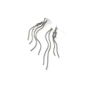 John Hardy Love Knot Drop Earrings - Sterling Silver