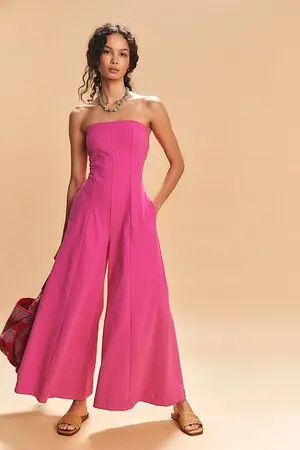 Free People Free People Kamora One-Piece Fuchsia Flame