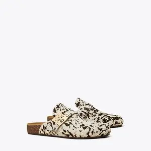 Tory Burch Tory Burch Mellow Studded Mule Cow Print/gold