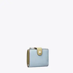 Tory Burch Tory Burch Colorblock Bi-Fold Wallet Pale Blue Multi