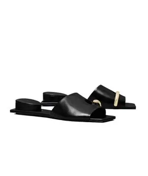 Tory Burch Pierced Mule Sandal - Perfect Black