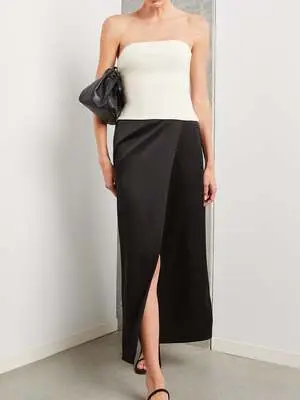 ESSE Mono Split Column Maxi Skirt