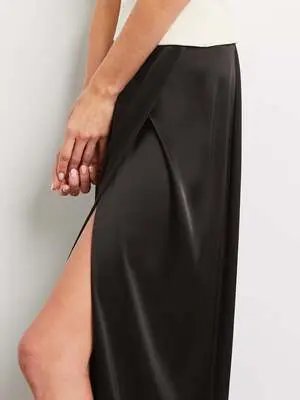 ESSE Mono Split Column Maxi Skirt