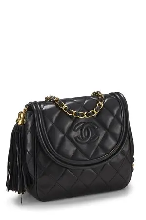 Chanel - Chanel Quilted Lambskin Round Flap Bag