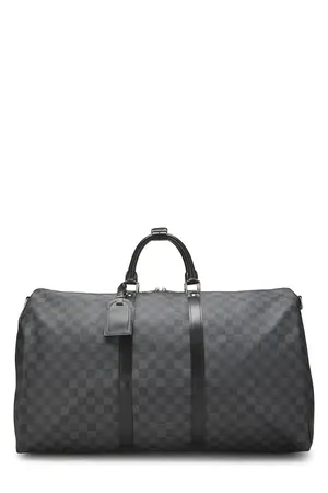 LOUIS VUITTON Damier Graphite Keepall Bandouliere 55