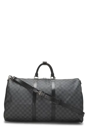 LOUIS VUITTON Damier Graphite Keepall Bandouliere 55
