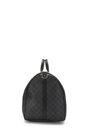 LOUIS VUITTON Damier Graphite Keepall Bandouliere 55 - Black
