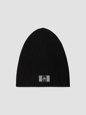 Moose Knuckles Moose Flag Beanie - Black