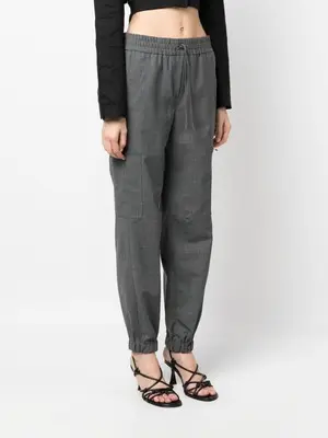 SEMICOUTURE Tapered Drawstring Trousers - Grey