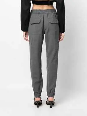 SEMICOUTURE Tapered Drawstring Trousers - Grey
