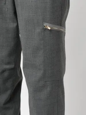 SEMICOUTURE Tapered Drawstring Trousers - Grey