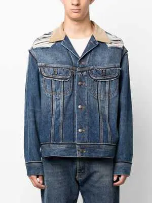 MAISON MARGIELA X Pendleton Distressed Denim Jacket