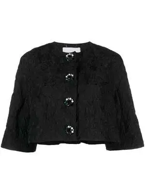 Erdem Textured Cropped Jacket