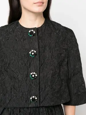 Erdem Textured Cropped Jacket