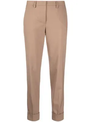 Fabiana Filippi Montefalco Cropped Trousers - Brown