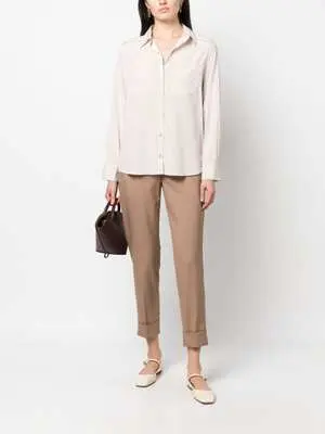 Fabiana Filippi Montefalco Cropped Trousers - Brown