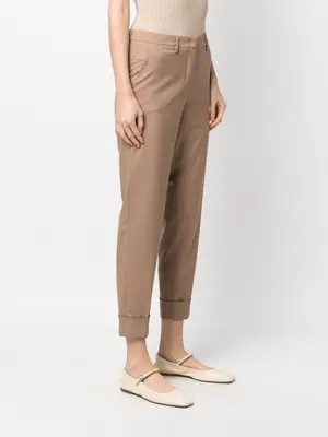 Fabiana Filippi Montefalco Cropped Trousers - Brown
