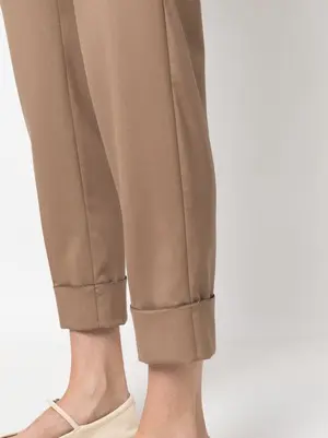 Fabiana Filippi Montefalco Cropped Trousers - Brown