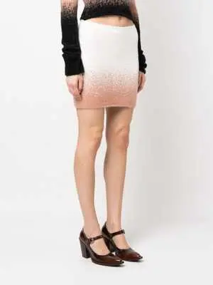 Ottolinger Gradient-effect Knitted Miniskirt - White