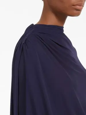 FERRAGAMO Asymmetric Draped Long-sleeve Dress