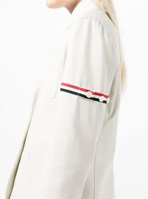 Thom Browne Rwb Stripe Cotton Blazer