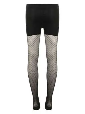 Wolford Control Dots Tights - Black