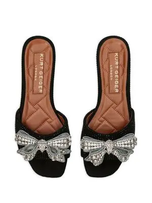 Kurt Geiger Kensington Crystal Bow Sandals