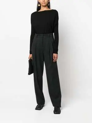 WILD CASHMERE Grace Drop-shoulder Jumper - Black