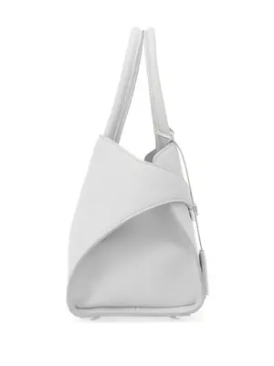 FERRAGAMO Small Hug Leather Tote Bag - White