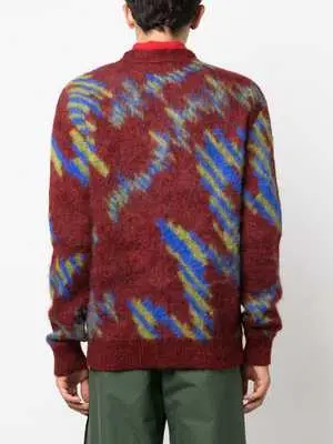 Ahluwalia Ongoye Intarsia Knit Cardigan