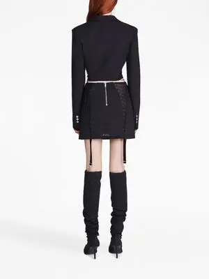 DION LEE Lace-up Mini Skirt