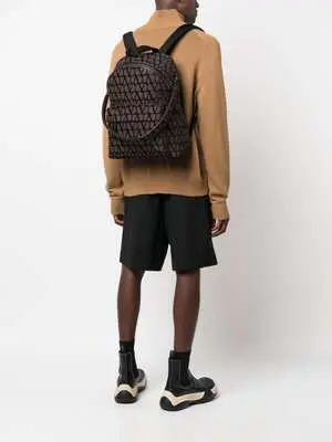 Valentino Garavani Toile Iconographe Backpack - Brown
