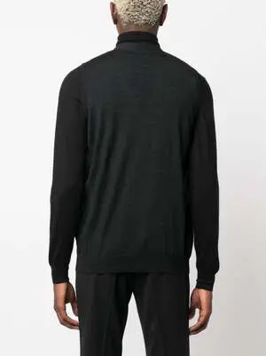 Fedeli V-neck Sleeveless Virgin Wool Cardigan